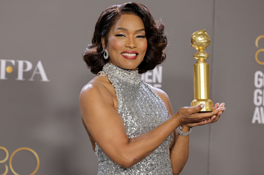 Angela Bassett wears Chopard to the 80th Annual Golden Globe Awards