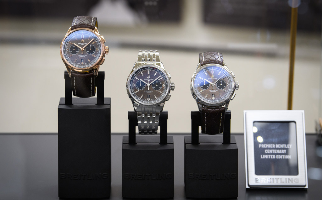 The Breitling Premier Bentley Centenary Limited Edition in gold and steel